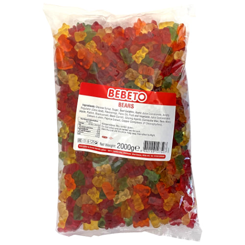 Wholesale Bebeto Gummy Bears - 2kg | Appleton Sweets