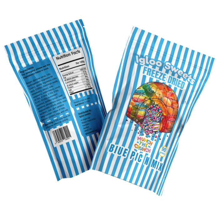 Wholesale Igloo Sweets Freeze Dried Blue Candy Pick N Mix 90g - 10 ...