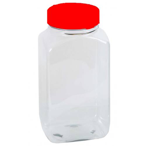 MPS Large Sweet Shop Empty Jar With Red Cap Lid 6 Count Appleton Sweets