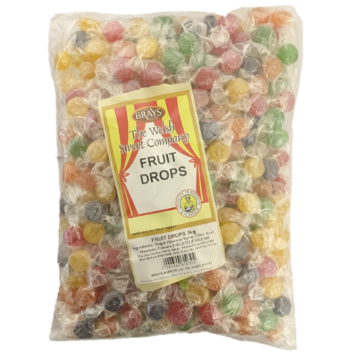 Wholesale Brays Fruit Drops Wrapped - 2.75kg | Appleton Sweets