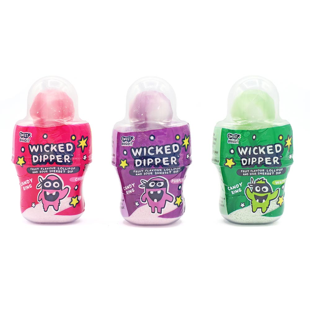 Wholesale Sweet Bandit Wicked Dipper Pack 30g - 12 Count | Appleton Sweets