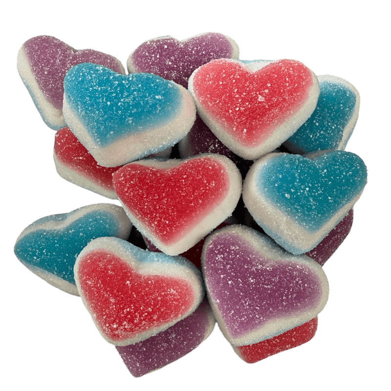 Wholesale Haribo Fizzy Foam Love Hearts - 1kg | Appleton Sweets