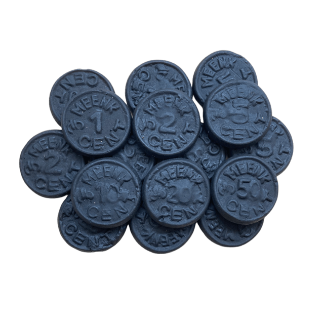 Wholesale Meenk Liquorice Coins - 1kg | Appleton Sweets