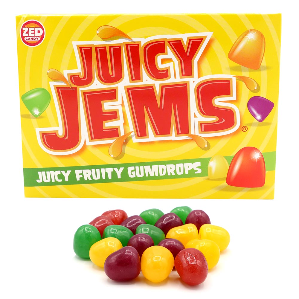 Wholesale Zed Candy Juicy Jems Box 140g - 10 Count | Appleton Sweets