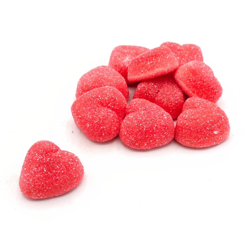 Wholesale Damel Jelly Fizzy Strawberry Filled Hearts - 1kg | Appleton ...