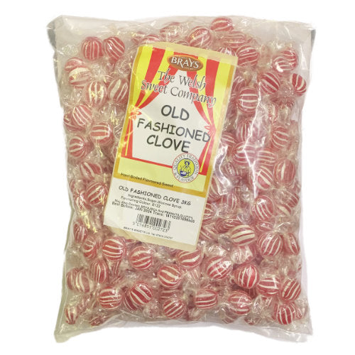 Wholesale Brays Old Fashioned Clove Drops Wrapped - 3kg | Appleton Sweets