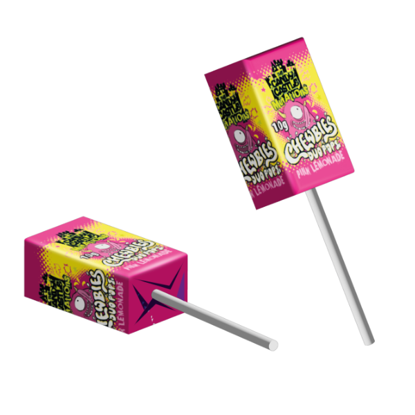 Wholesale CCCM Duo Pops Sour Pink Lemonade 10g - 30 Count | Appleton Sweets