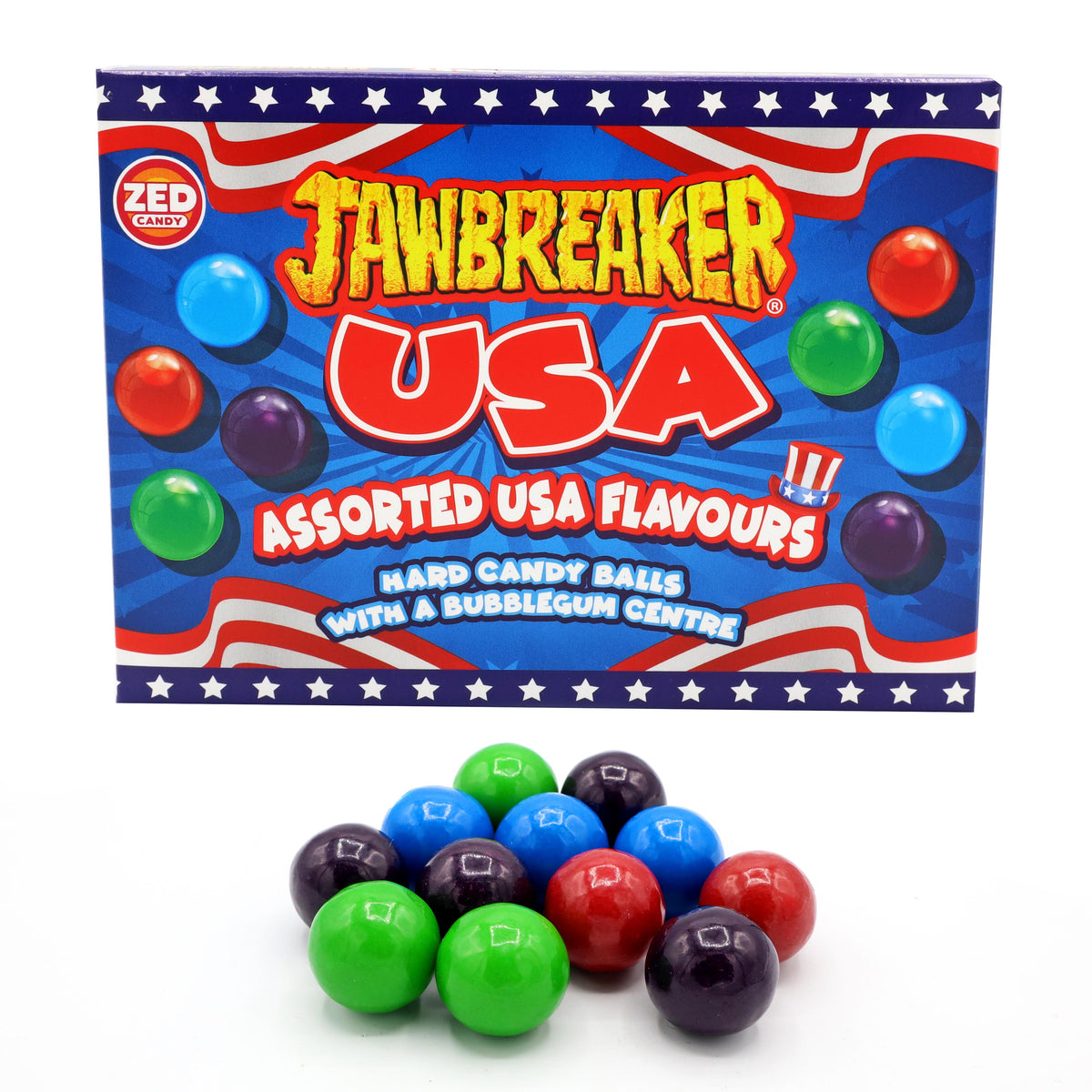 Wholesale Zed Candy Jawbreakers/Gobsmackers USA Box 140g - 10 Count ...