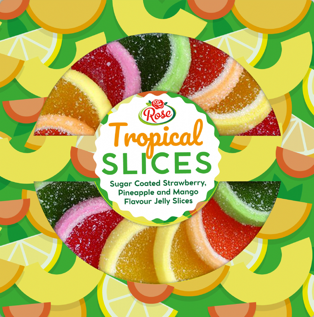 Wholesale Tropical Fruit Slices Gift Box 90g - 24 Count | Appleton Sweets